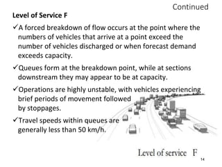 Traffic enginering highway capacity and los print mood publish | PPT