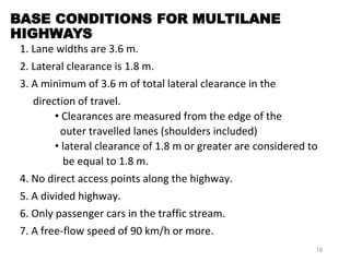 Traffic enginering highway capacity and los print mood publish | PPTX