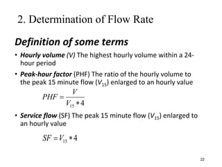 Traffic enginering highway capacity and los print mood publish | PPTX
