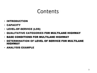 Traffic enginering highway capacity and los print mood publish | PPTX