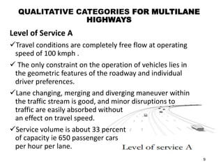 Traffic enginering highway capacity and los print mood publish | PPTX