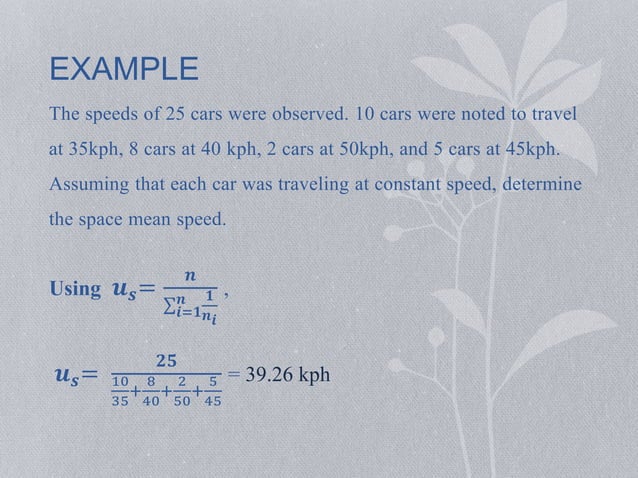 Traffic Flow Fundamentals | PPTX | Physics | Science