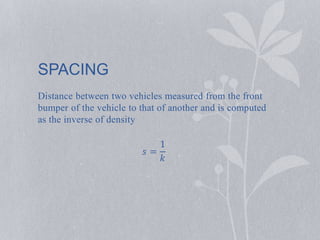 Traffic Flow Fundamentals | PPTX