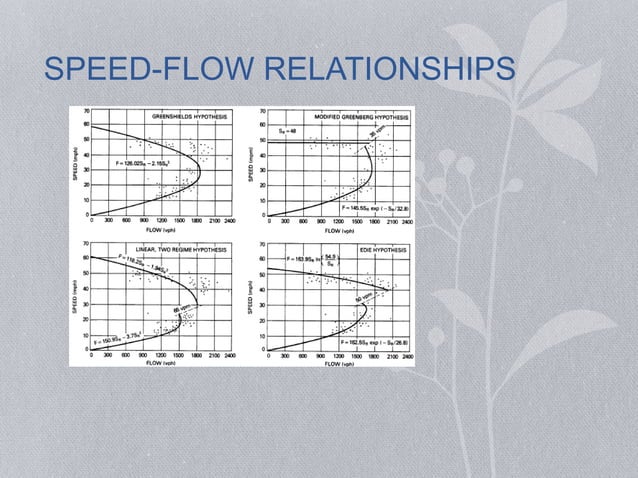 Traffic Flow Fundamentals | PPTX | Physics | Science