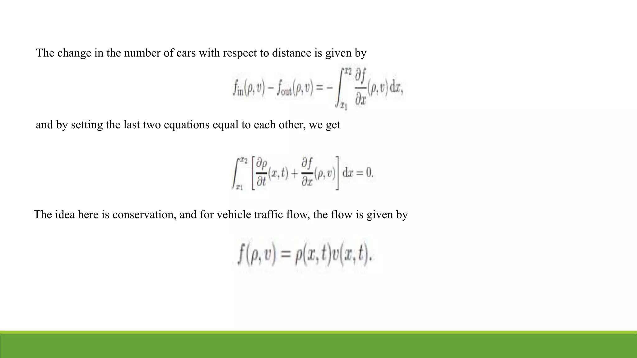 Traffic flow model | PPTX