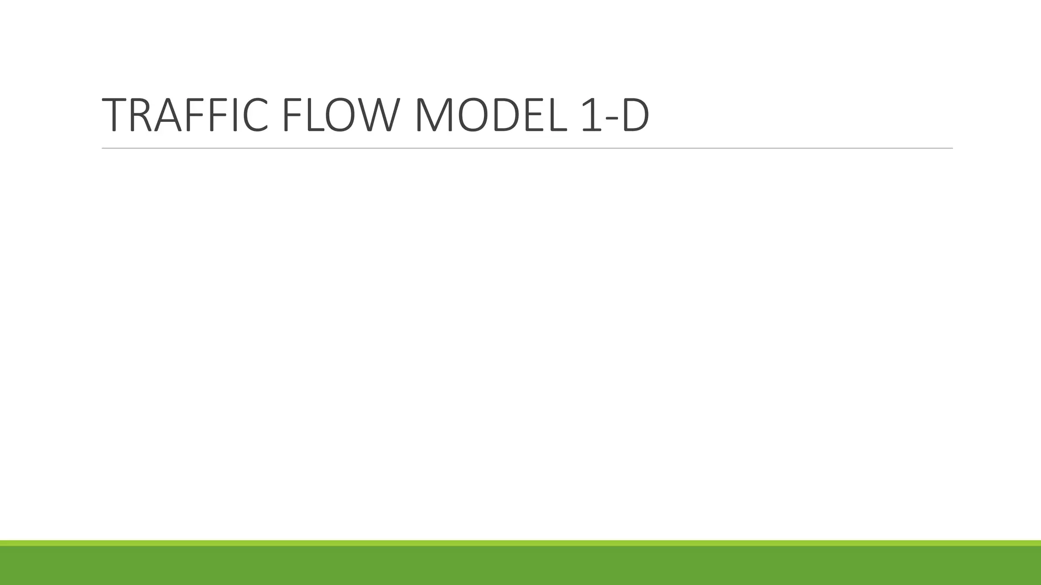 Traffic flow model | PPTX