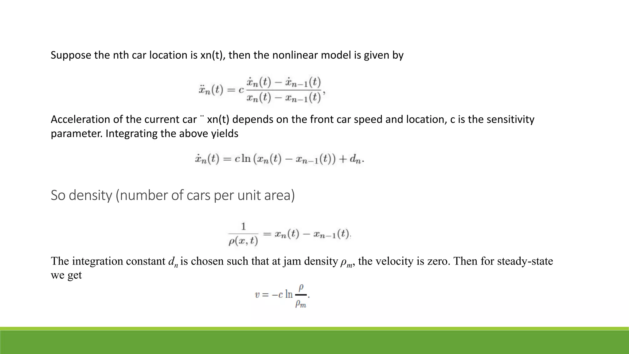 Traffic flow model | PPTX
