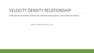 Traffic flow model | PPTX