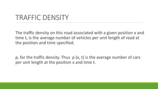 Traffic flow model | PPTX