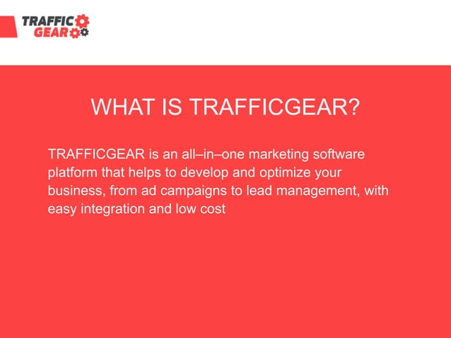 TrafficGear for Advanced users | PPT | Free Download