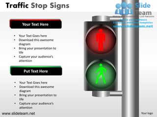 Traffic highway roadway stop signs detour powerpoint ppt slides. | PPT