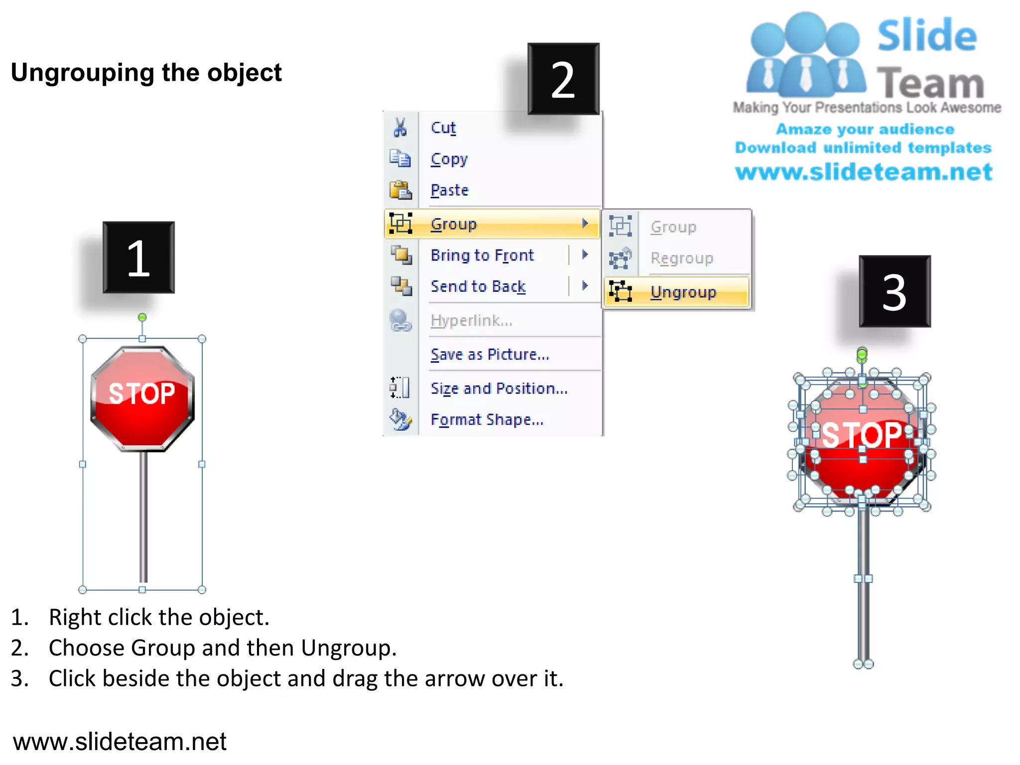 Traffic highway roadway stop signs detour powerpoint presentation ...