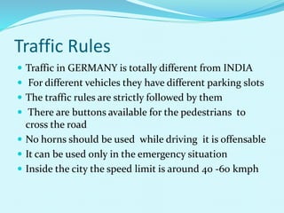 Traffic in geramny | PPTX