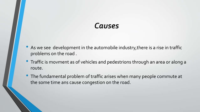 Traffic jam | PPTX | Travel