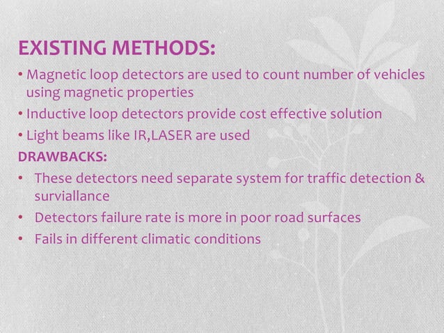 Traffic jam detection using image processing | PPTX