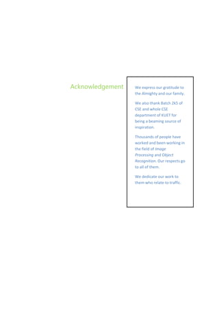 Traffic Jam Detection System by Ratul, Sadh, Shams | PDF