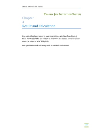 Traffic Jam Detection System by Ratul, Sadh, Shams | PDF