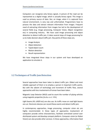 Traffic Jam Detection System by Ratul, Sadh, Shams | PDF