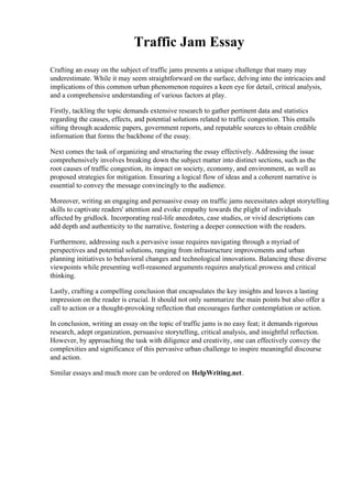 Traffic Jam Essay.pdf