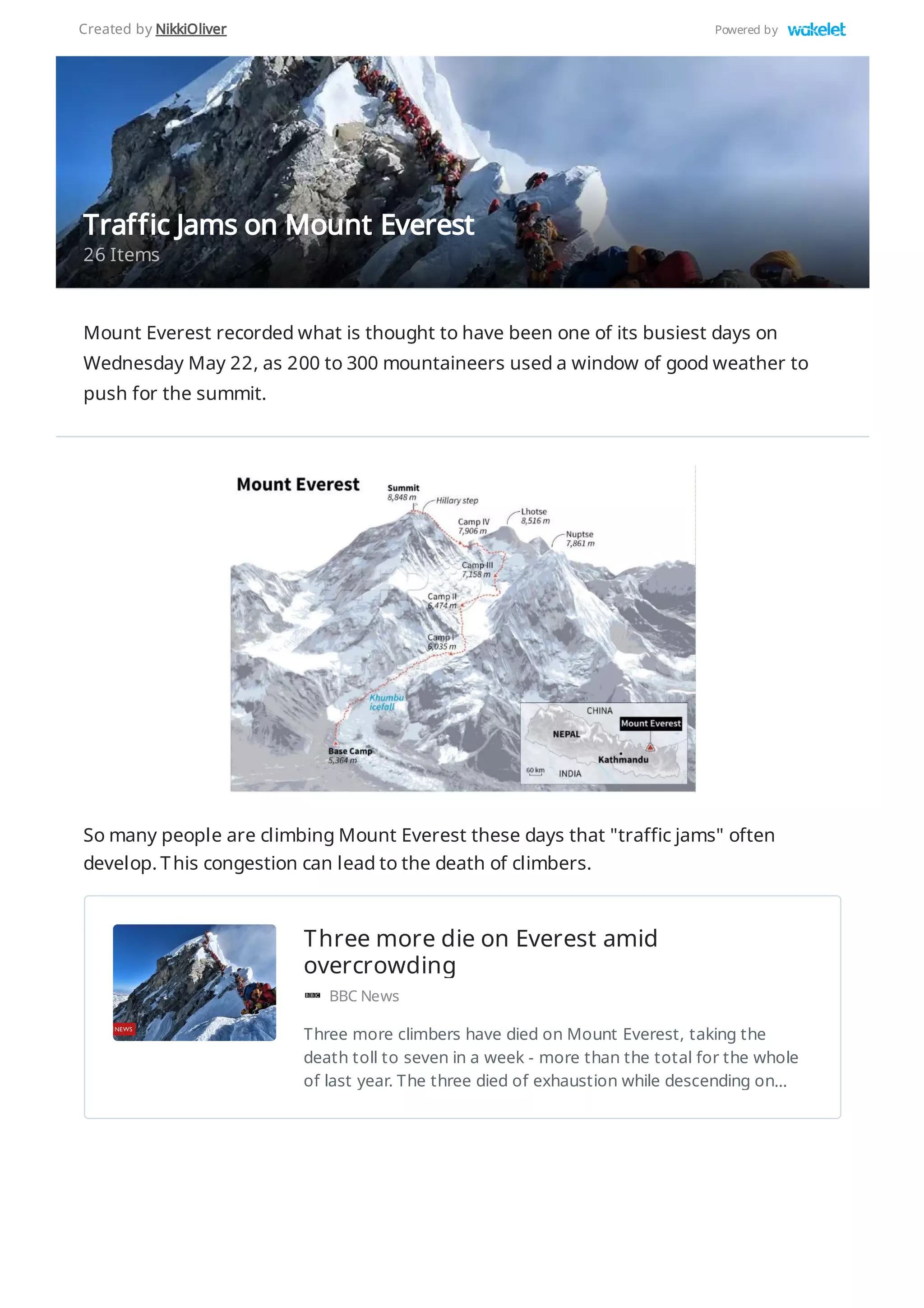 Traffic jams on mount everest | PDF