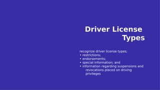 Traffic Laws-Your License to Drive.pdf | Education