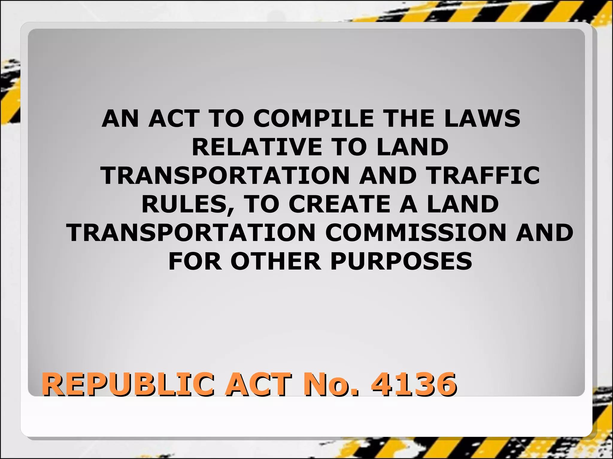 Traffic laws, rules and regulation | PPT