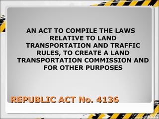 Traffic laws, rules and regulation | PPT