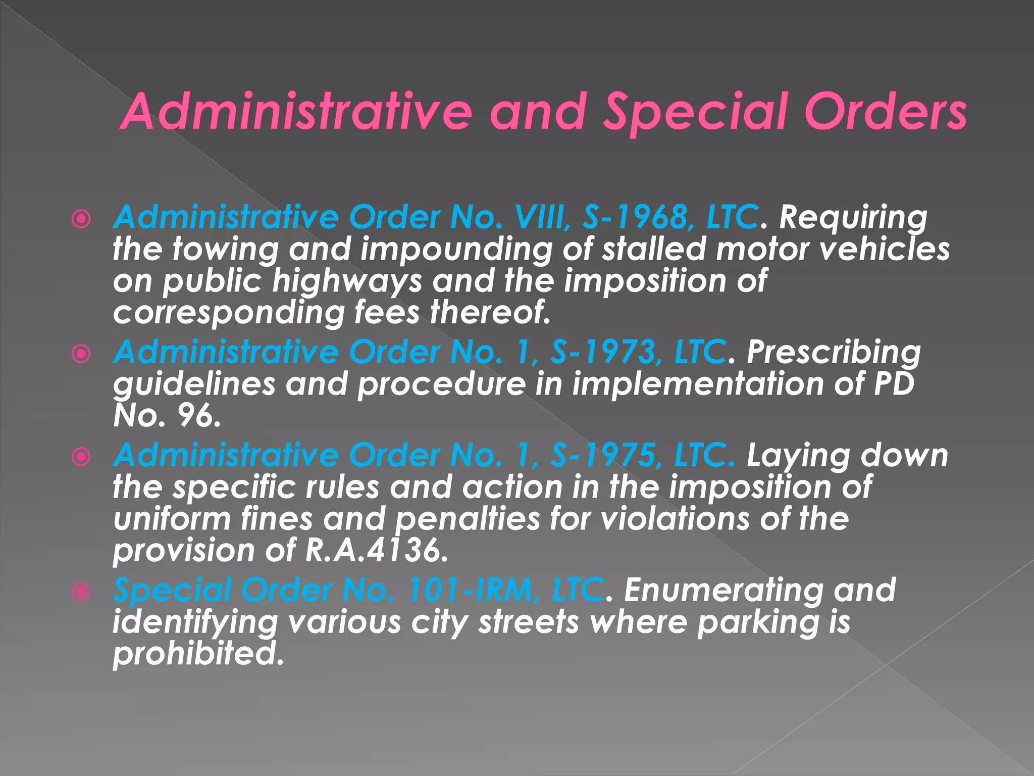 Traffic laws, rules and regulations and | PPTX