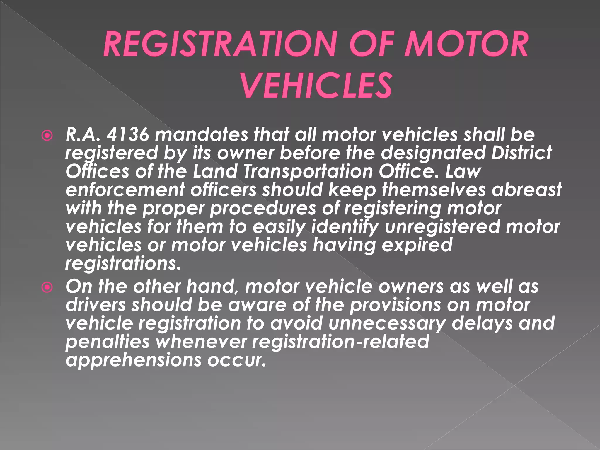 Traffic laws, rules and regulations and | PPTX
