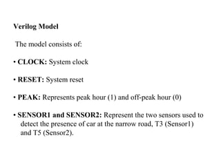 design of FPGA based traffic light controller system | PPT