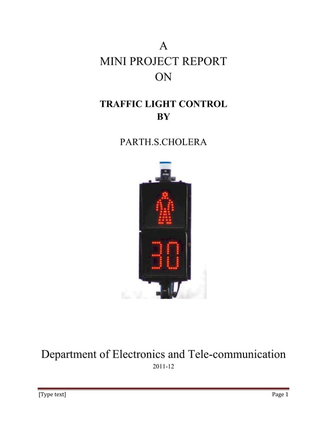 Traffic light controller | DOCX