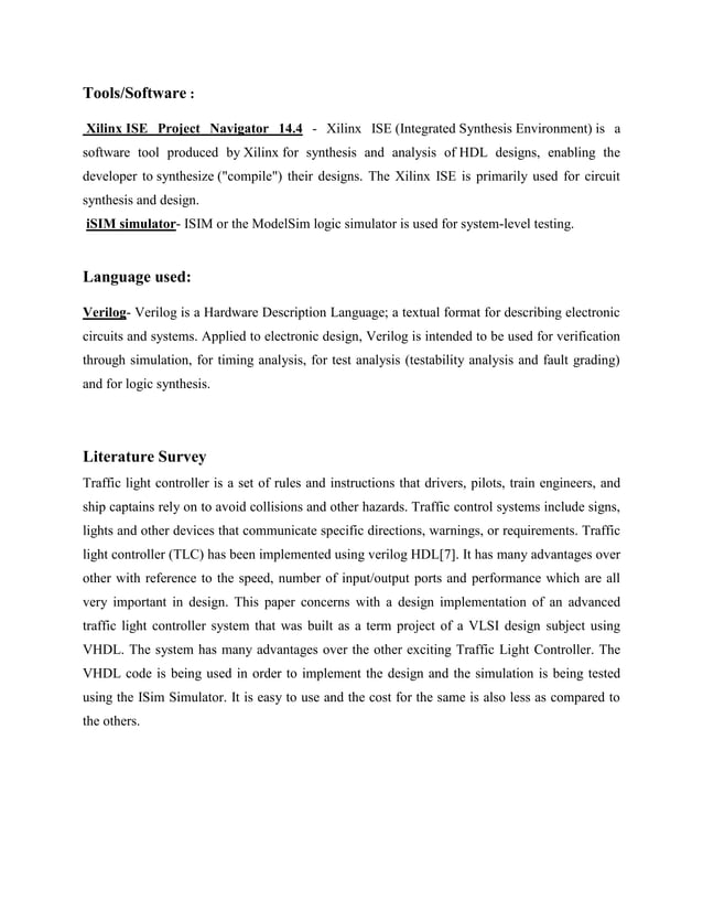 Traffic light controller with verilog | PDF Traffic light controller with verilog | PDF