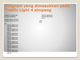 Traffic light dengan atmega16 | PPTX