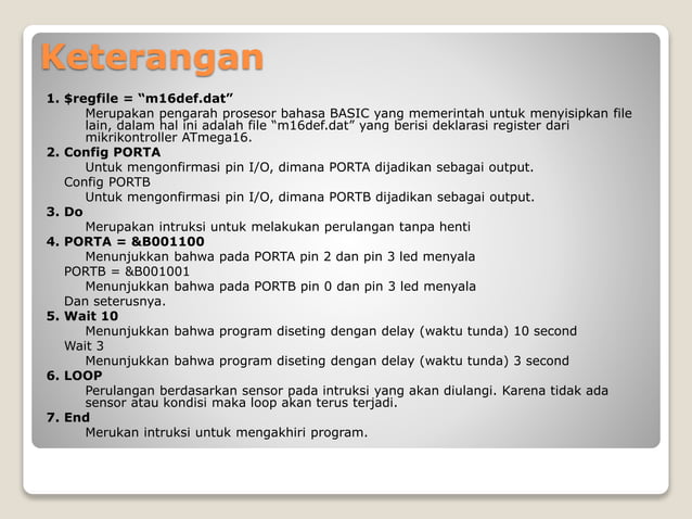 Traffic light dengan atmega16 | PPTX