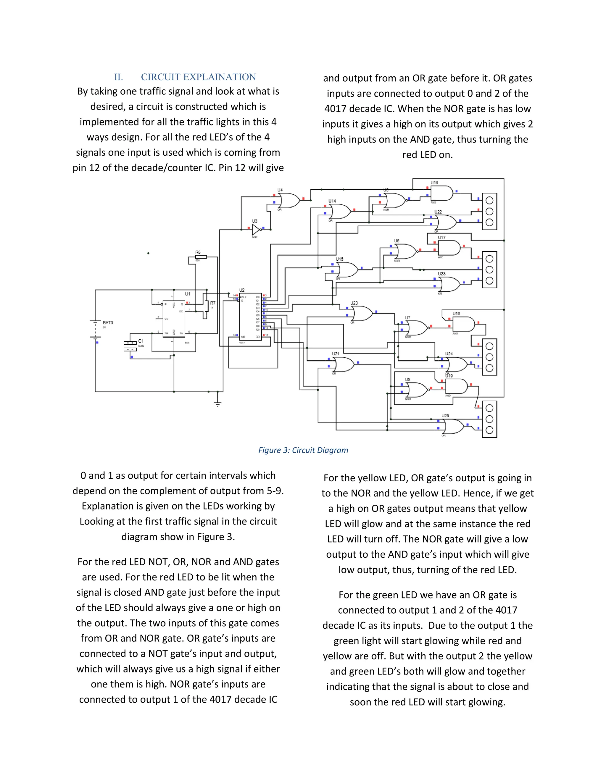 Traffic_Light_Four_Way. using 555 timer ic | PDF