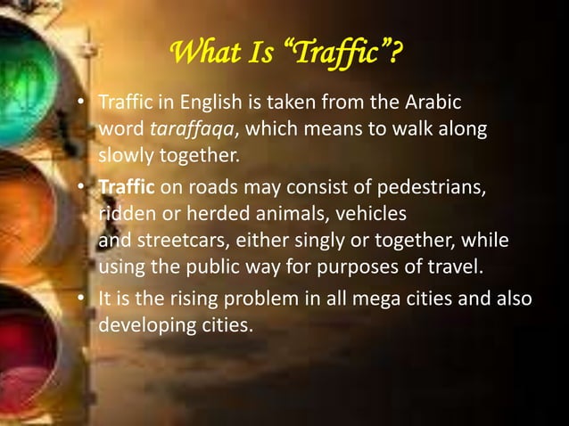 Traffic management system | PPTX | Automotive