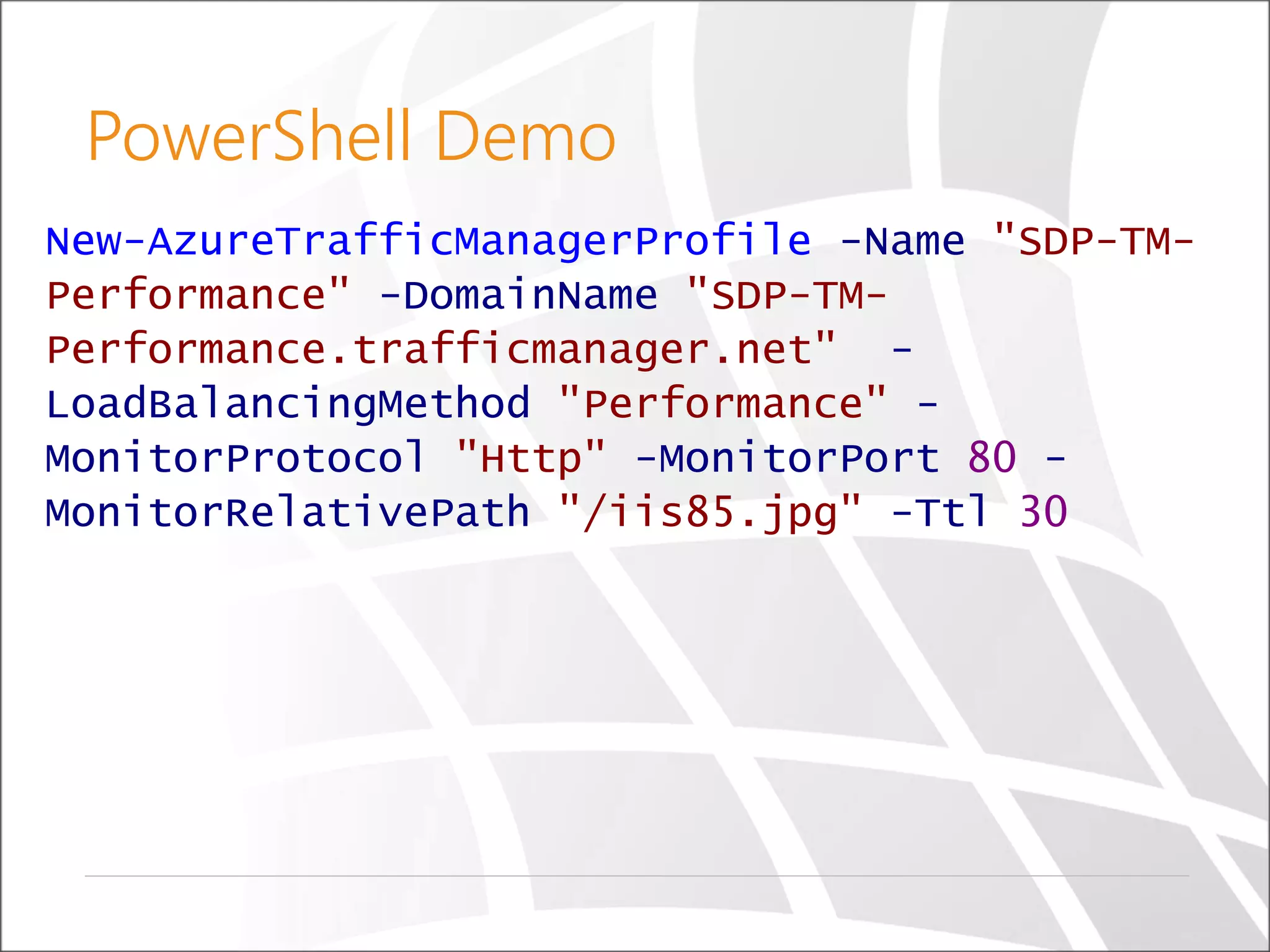 Microsoft Azure Traffic Manager | PPTX