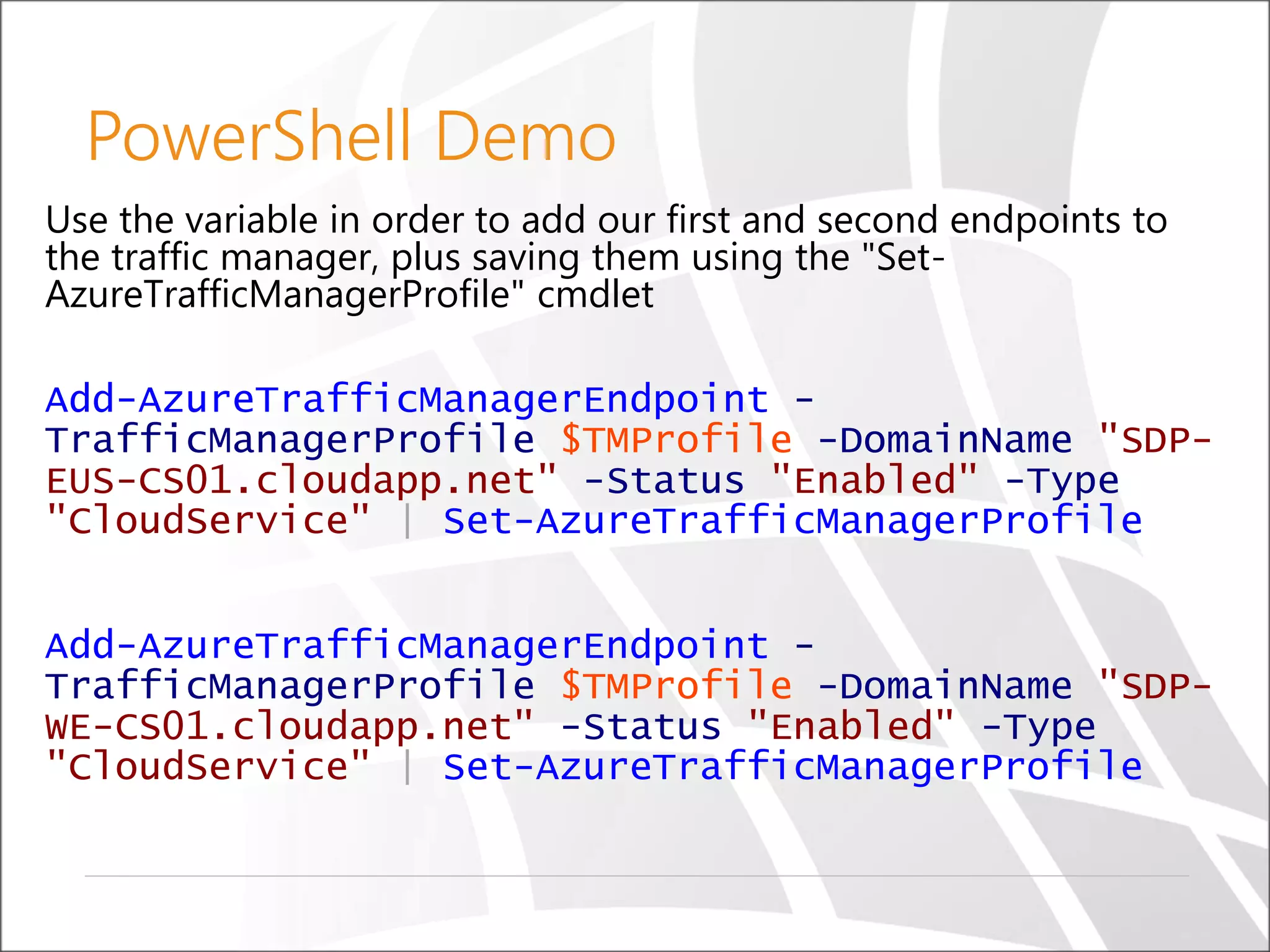 Microsoft Azure Traffic Manager | PPTX