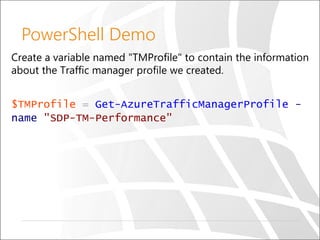 Microsoft Azure Traffic Manager | PPTX