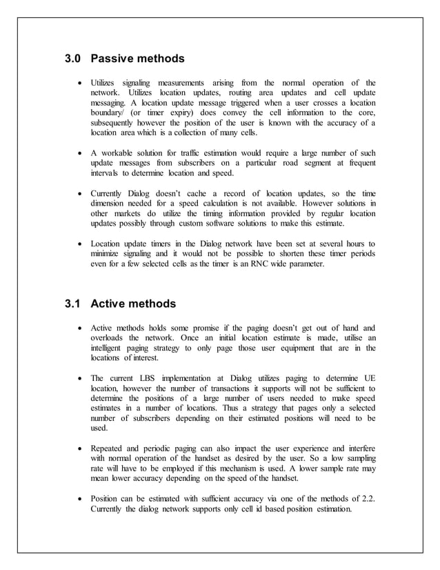 Vehicular Traffic Monitoring Scenarios | PDF