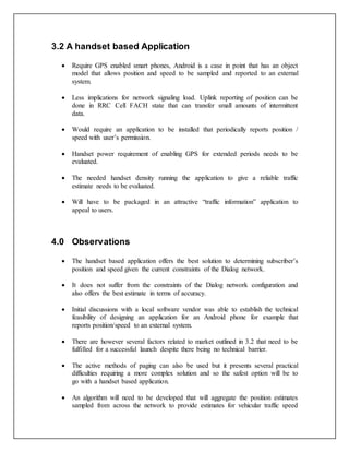 Vehicular Traffic Monitoring Scenarios | PDF