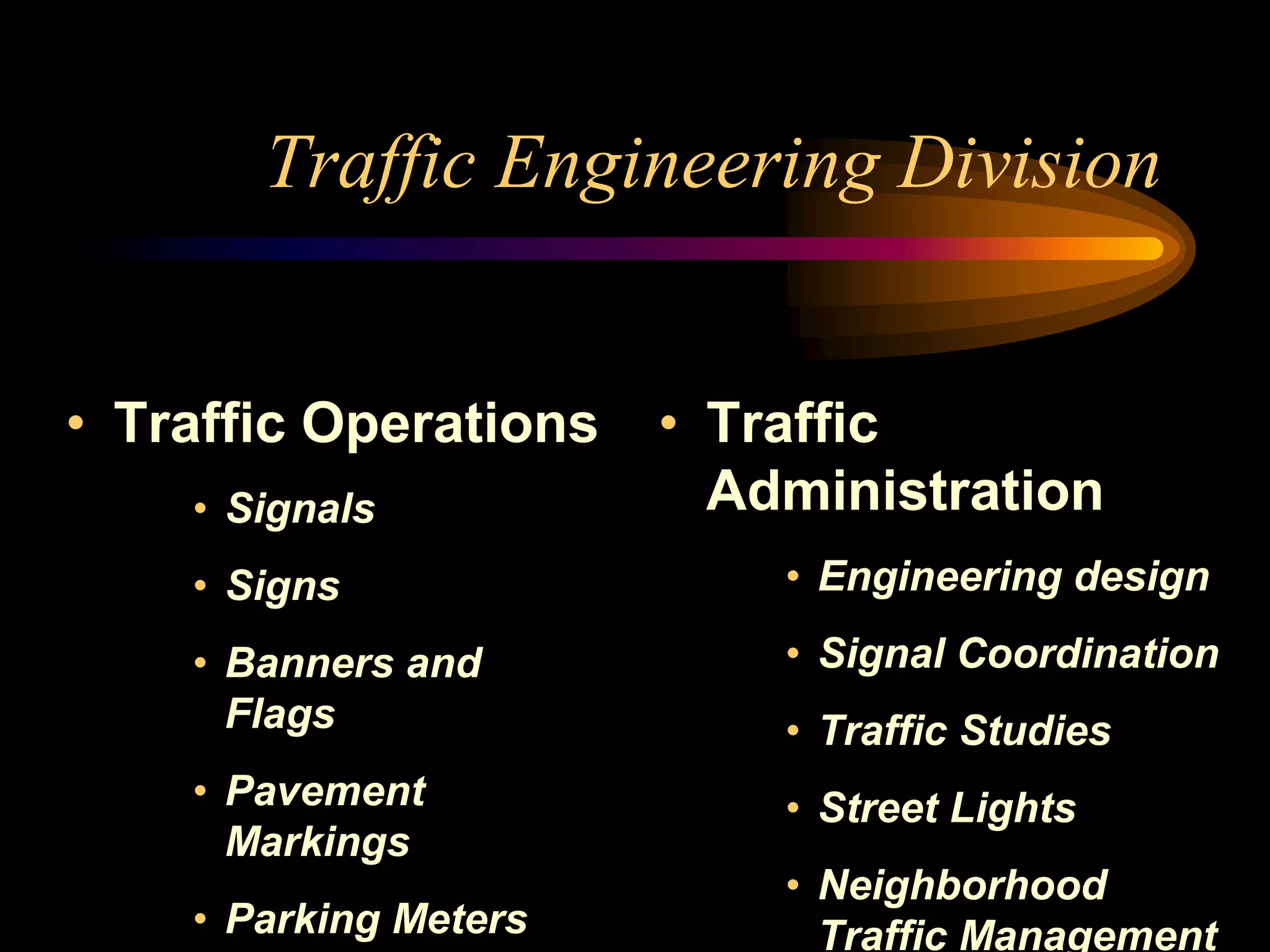 Traffic Operations - Banners.ppt
