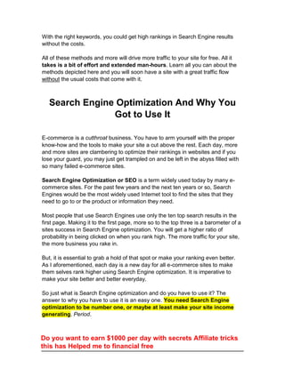 Traffic overdrive | PDF | Search | Internet