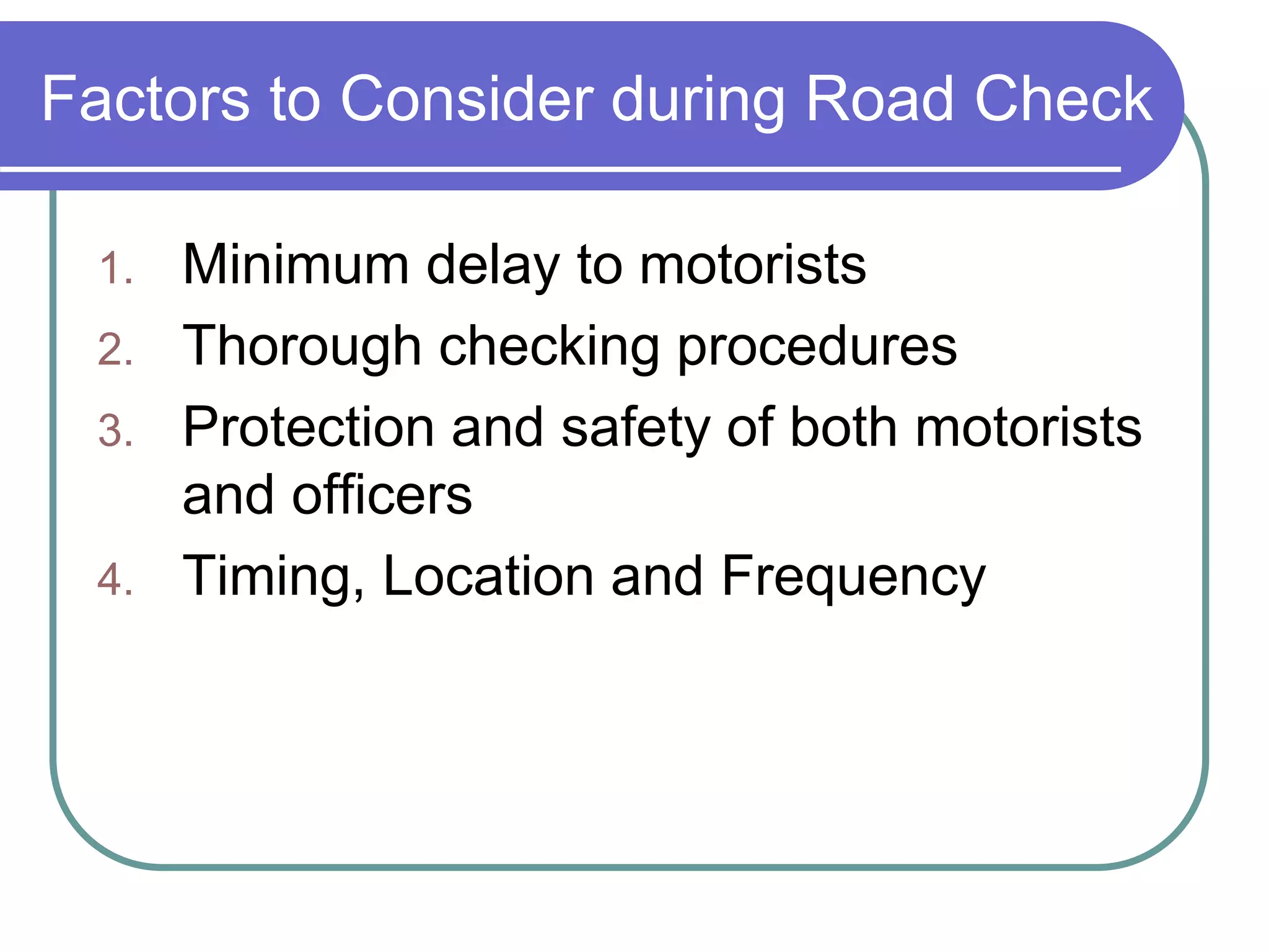 Traffic patrol operation | PPTX