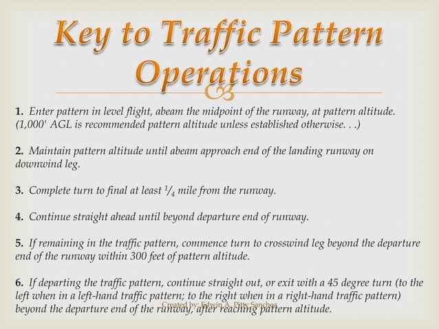 Traffic Pattern Operations | PPT