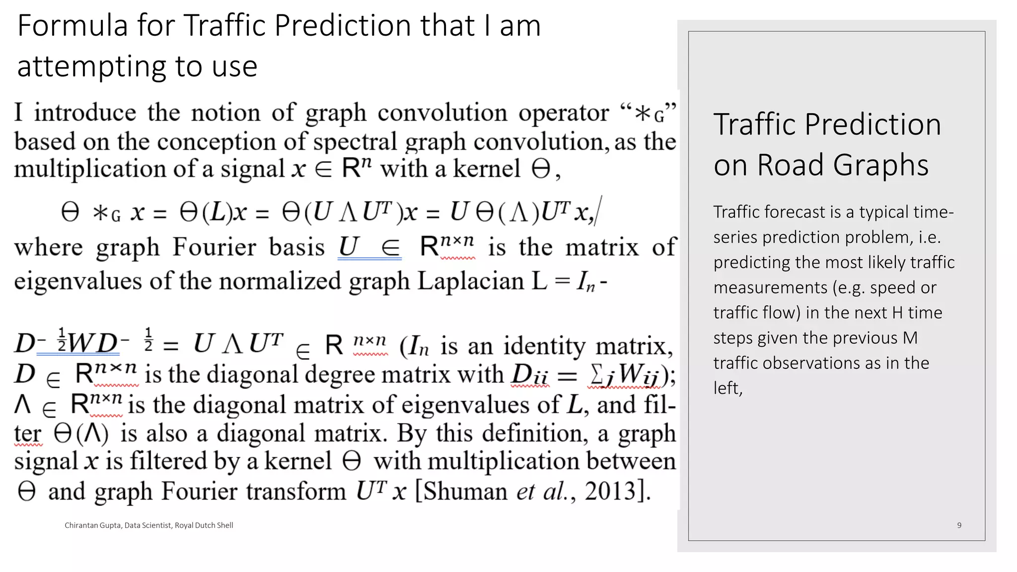 Traffic Prediction From Street Network Imagespptx Physics Science