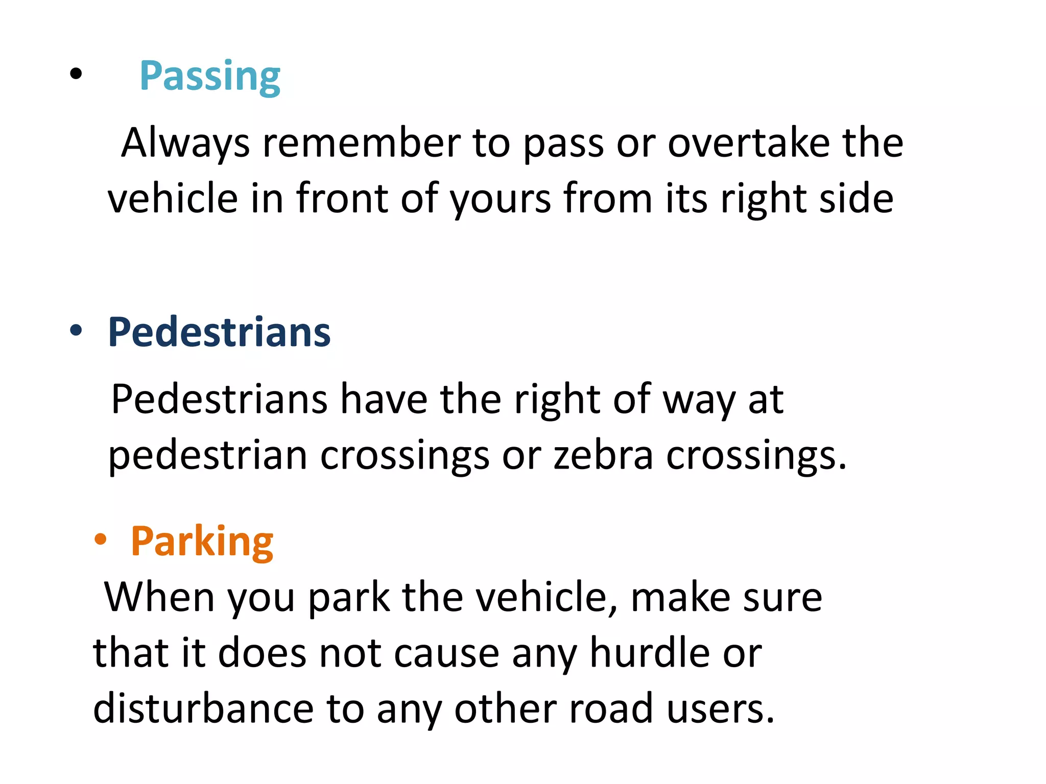 Traffic rule -- conscientization | PPTX