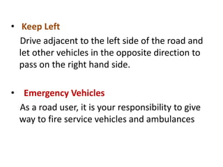 Traffic rule -- conscientization | PPTX