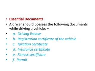 Traffic rule -- conscientization | PPTX