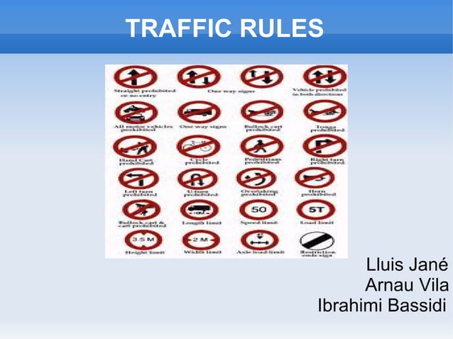 Traffic rules | PPT